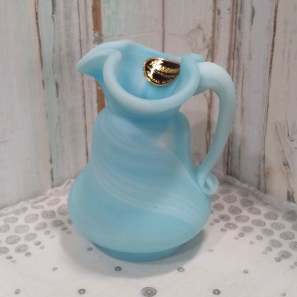 Kanawha | Accents | Kanawha Mini Satin Slag Glass Pitcher | Poshmark